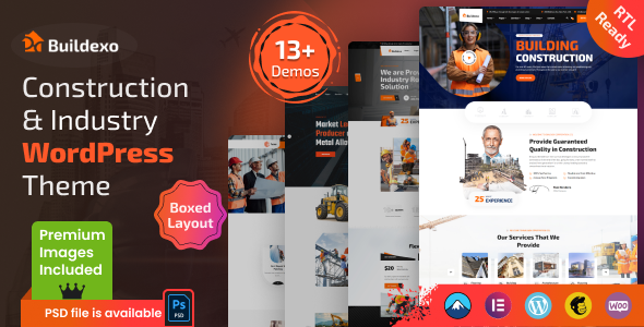 Buildexo - Construction WordPress Theme - eThemePro